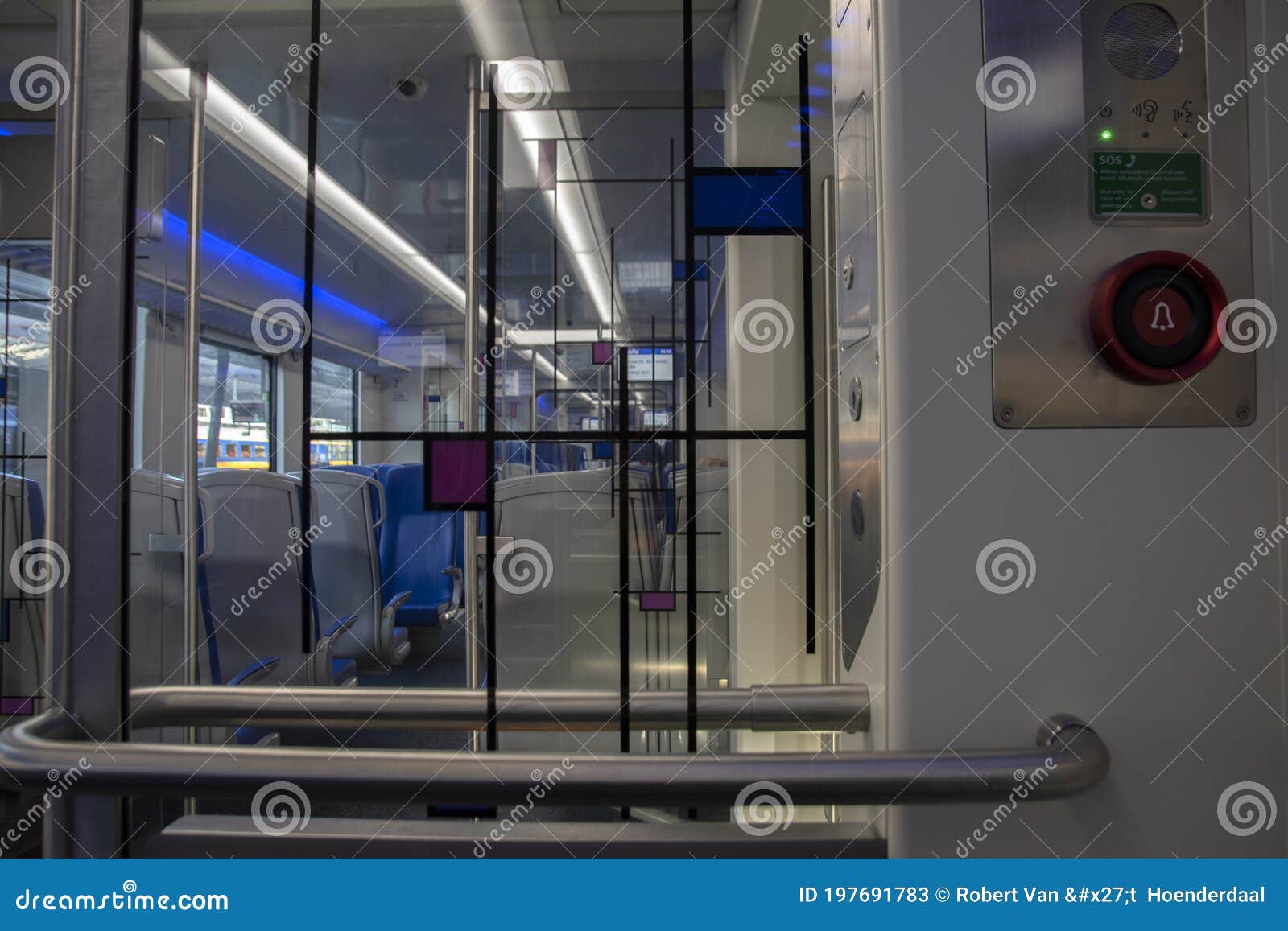 Interior Of Intercity Bus In Russia. Business Class Intercity Bus ...