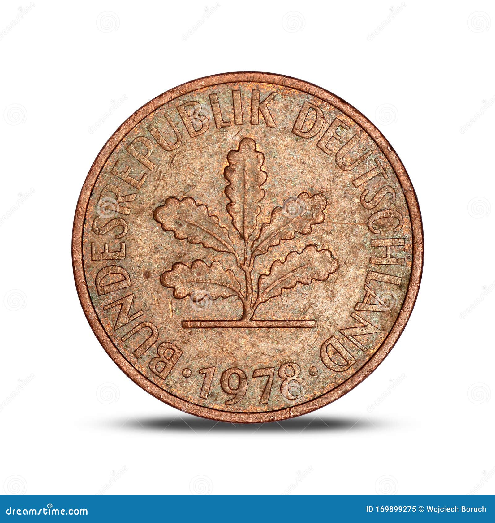 Moneda Alemana De Dos Monedas De 1978 Imagen de archivo - Imagen de ...