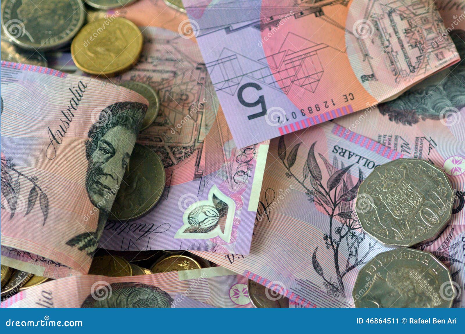 Moneda De Australia - Dinero Australiano Imagen de archivo - Imagen de ...