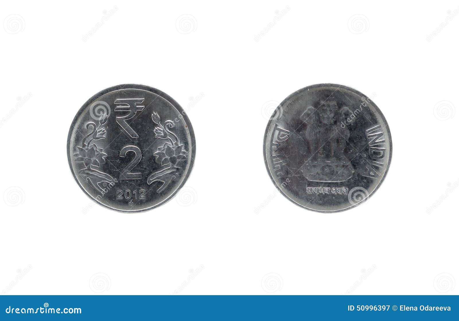 Moneda De La Rupia India Dos Imagen de archivo - Imagen de paga ...