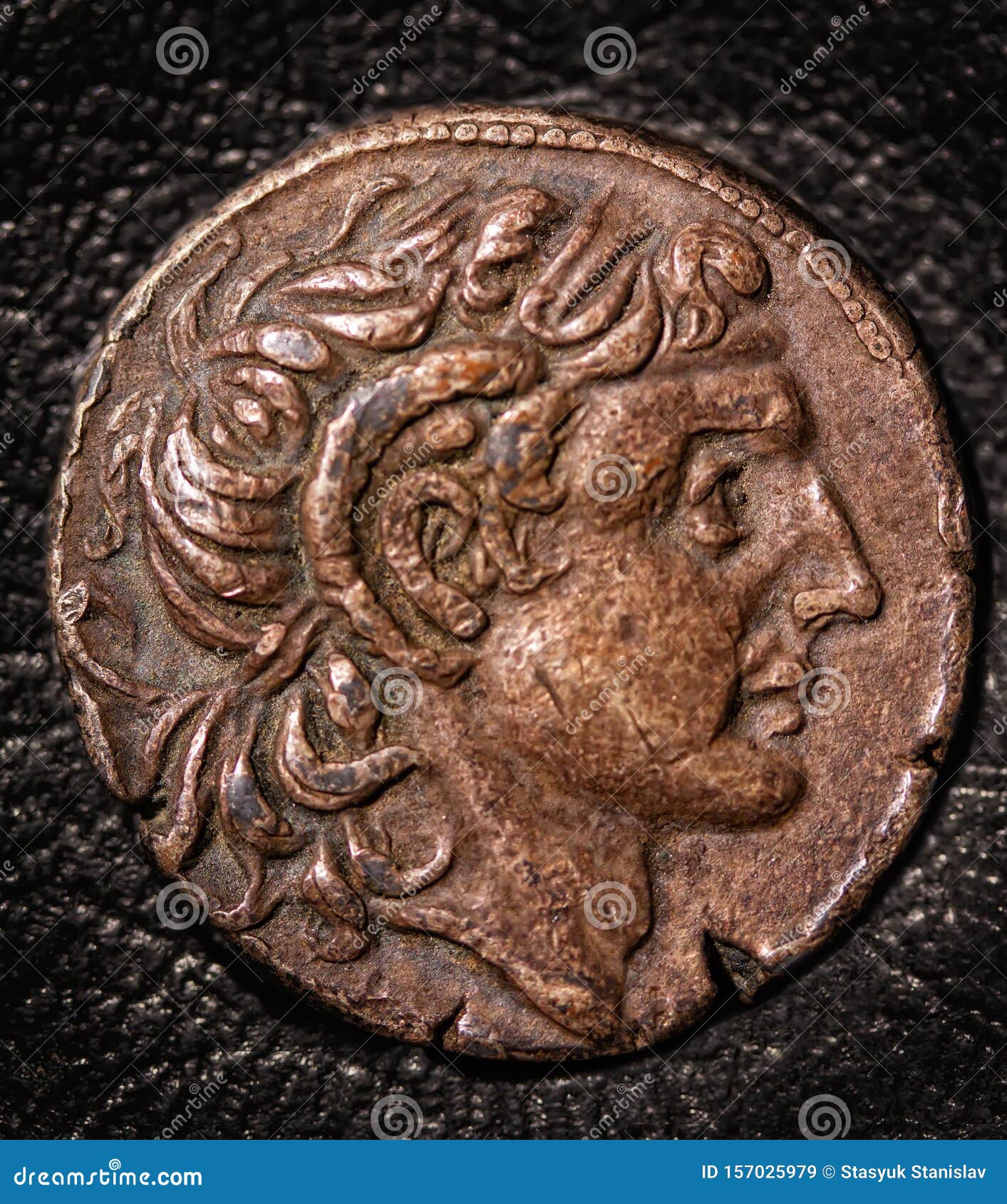 Moneda griega antigua imagen de archivo. Imagen de imperio - 157025979