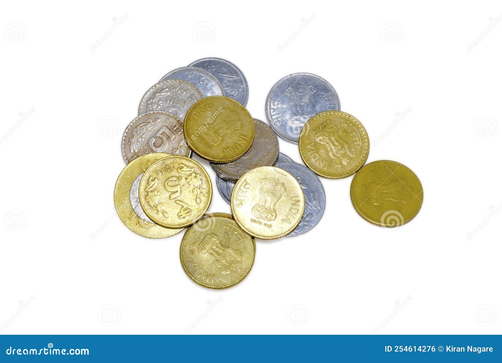 Moneda india foto de archivo. Imagen de monedas, aislado - 254614276