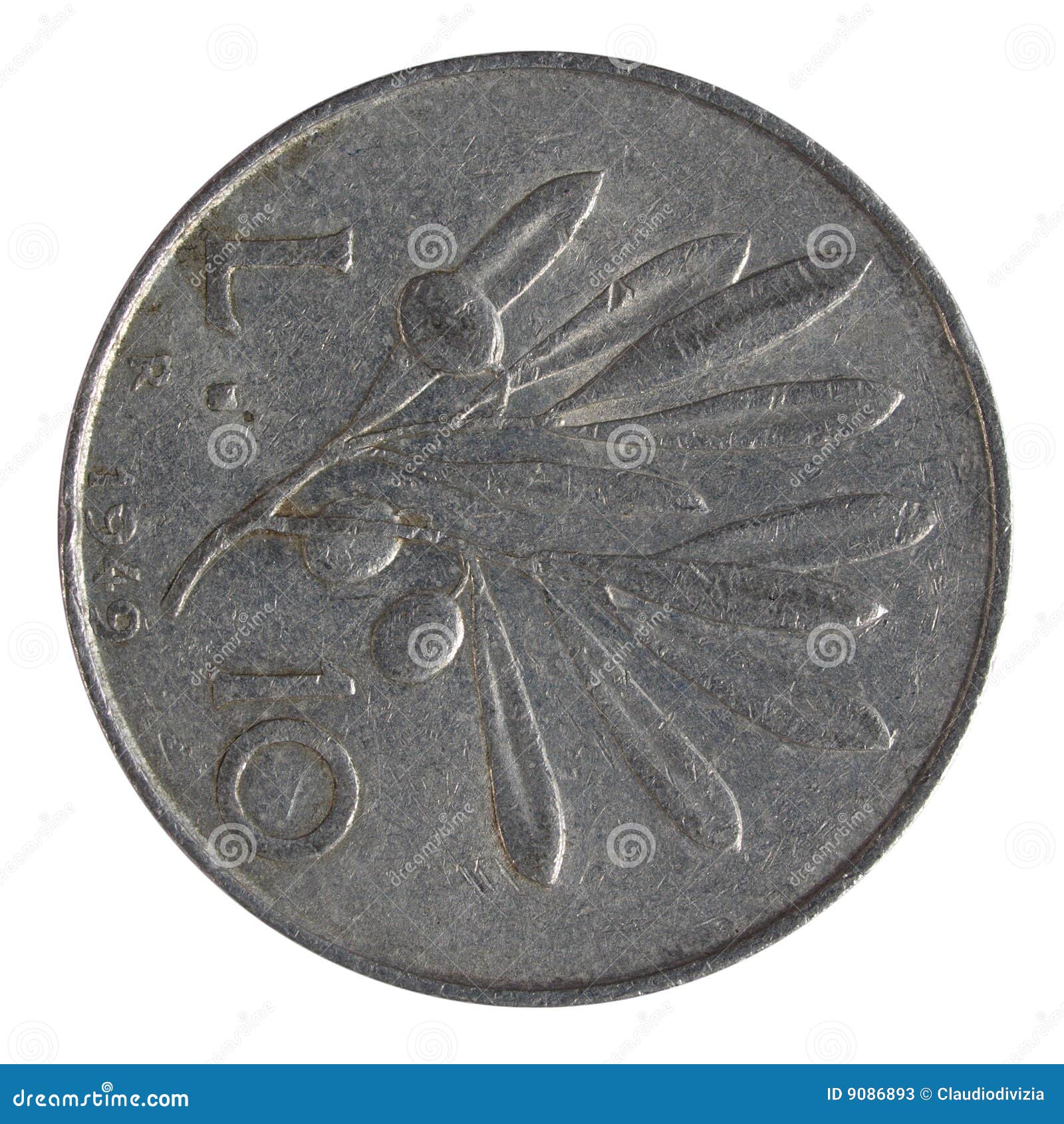 Moneda italiana imagen de archivo. Imagen de lira, dinero - 9086893