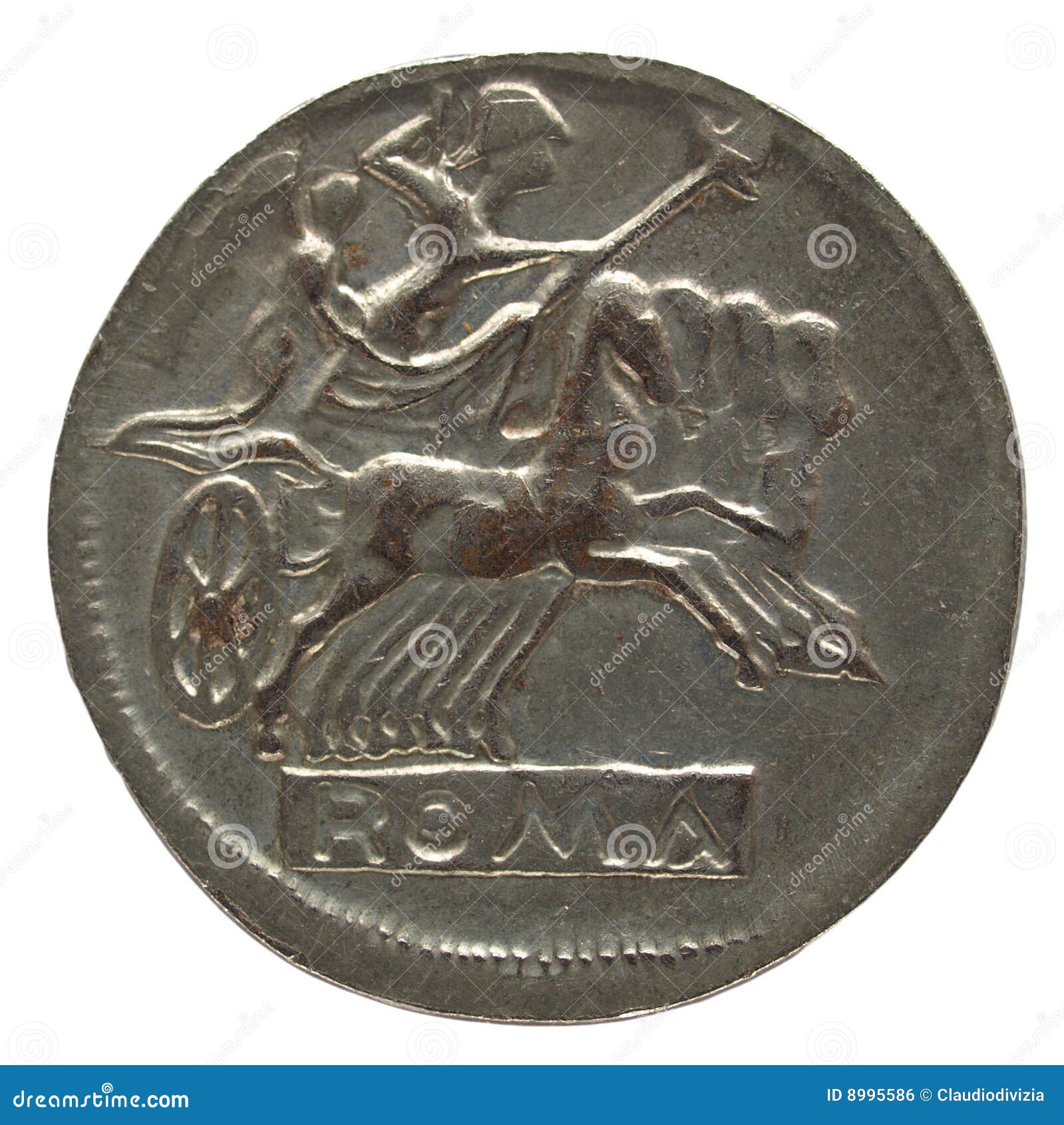 Moneda romana foto de archivo. Imagen de roma, fondo, romano - 8995586