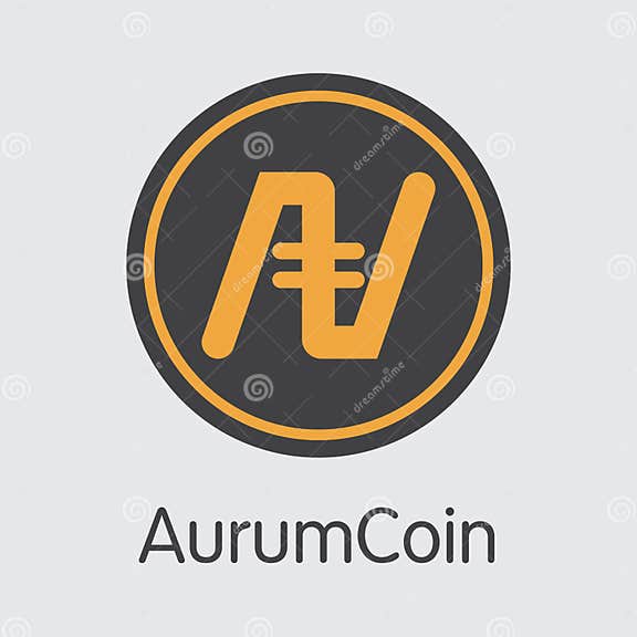 Moneda Virtual De Aurumcoin - Icono Del Web Del Vector Ilustración del Vector - Ilustración de ...