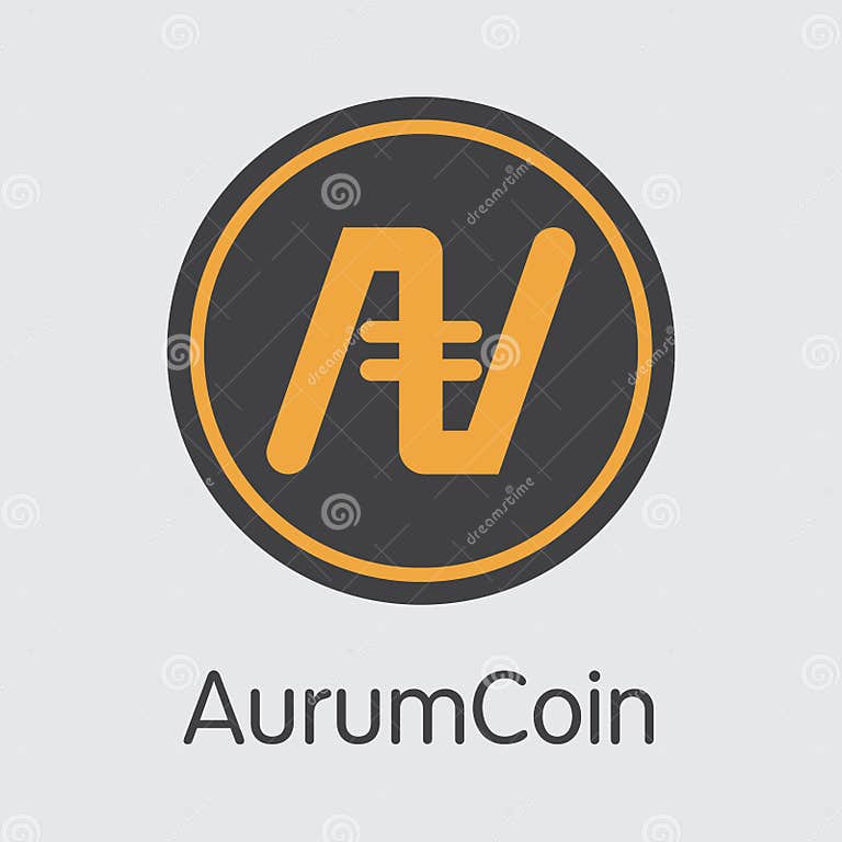 Moneda Virtual De Aurumcoin - Icono Del Web Del Vector Ilustración del Vector - Ilustración de ...