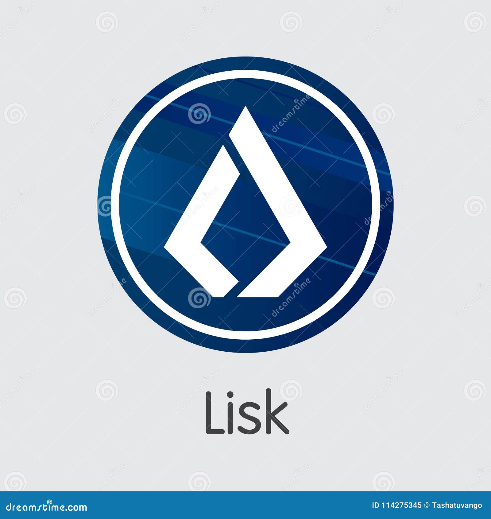 Moneda Virtual De La Moneda De Lisk Icono Del Vector De LSK Ilustración ...