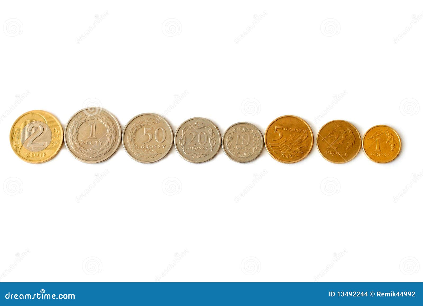 Monedas en una fila foto de archivo. Imagen de préstamo - 13492244