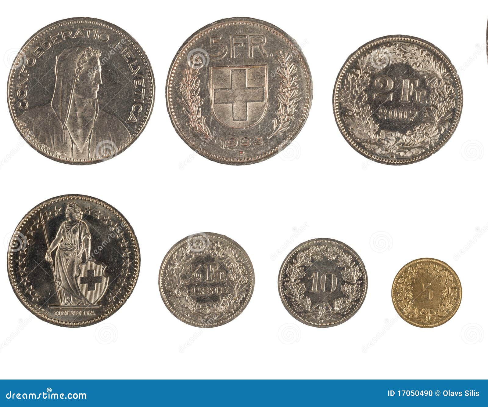 Monedas Suizas Foto de archivo - Imagen: 17050490