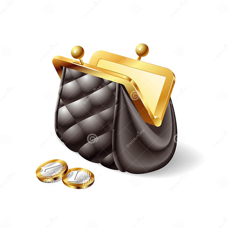 Monedero ilustración del vector. Ilustración de monedero - 6287596