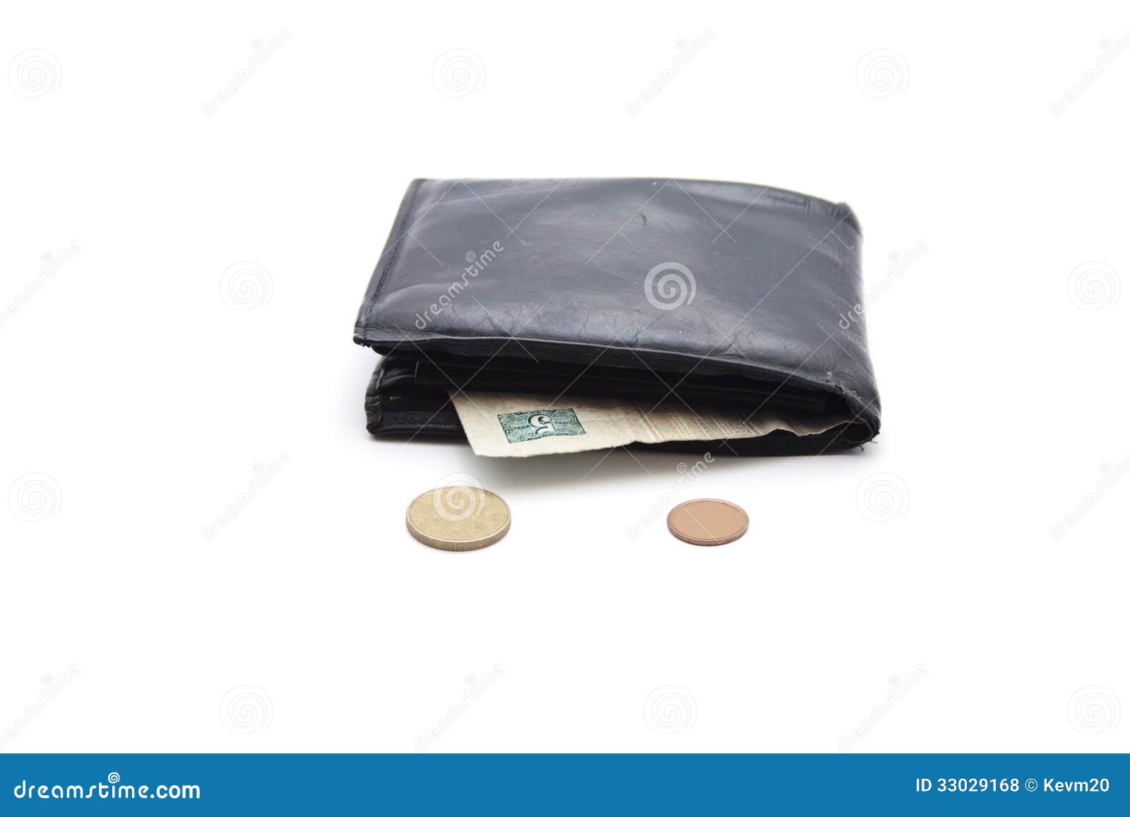 Monedero Del Dinero Con Las Monedas Foto de archivo - Imagen de notas ...