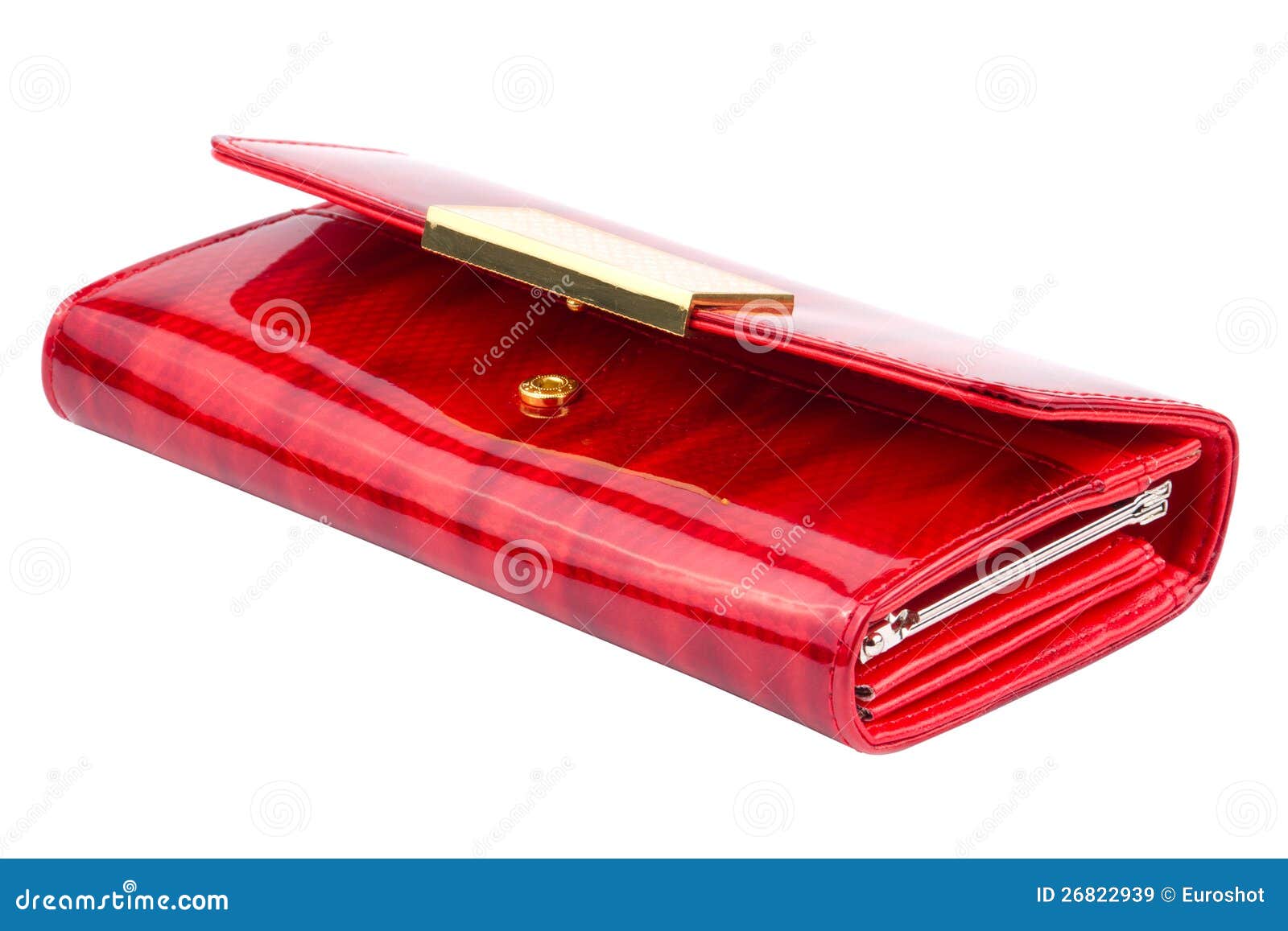 Monedero Rojo Moderno Aislado Imagen de archivo - Imagen de caso ...