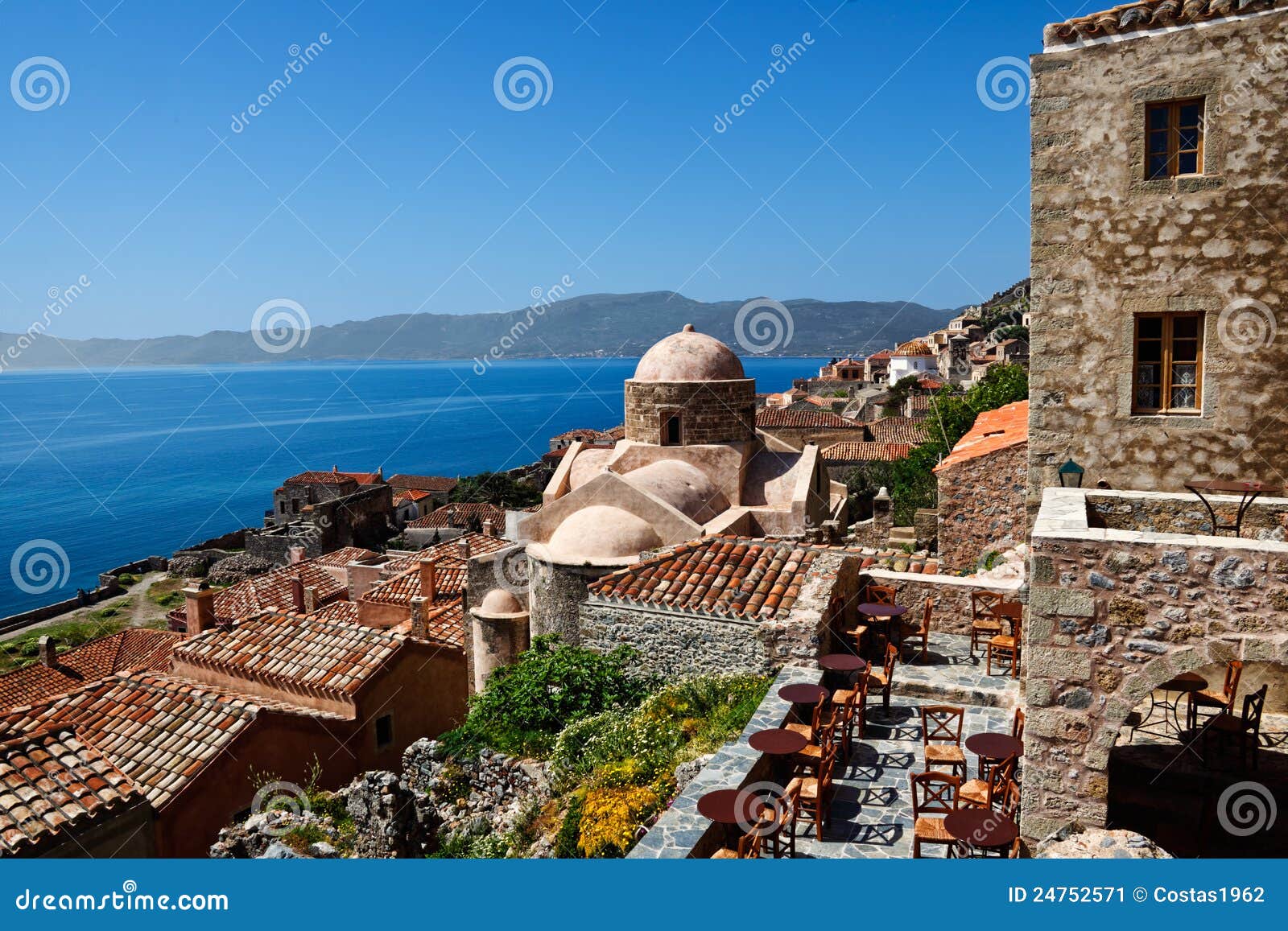 Monemvasia, Greece stock image. Image of architecture - 24752571