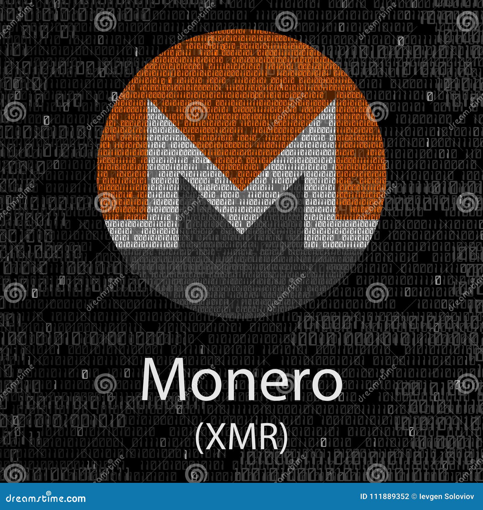 Monero Cryptocurrency Background Editorial Photography - Illustration ...