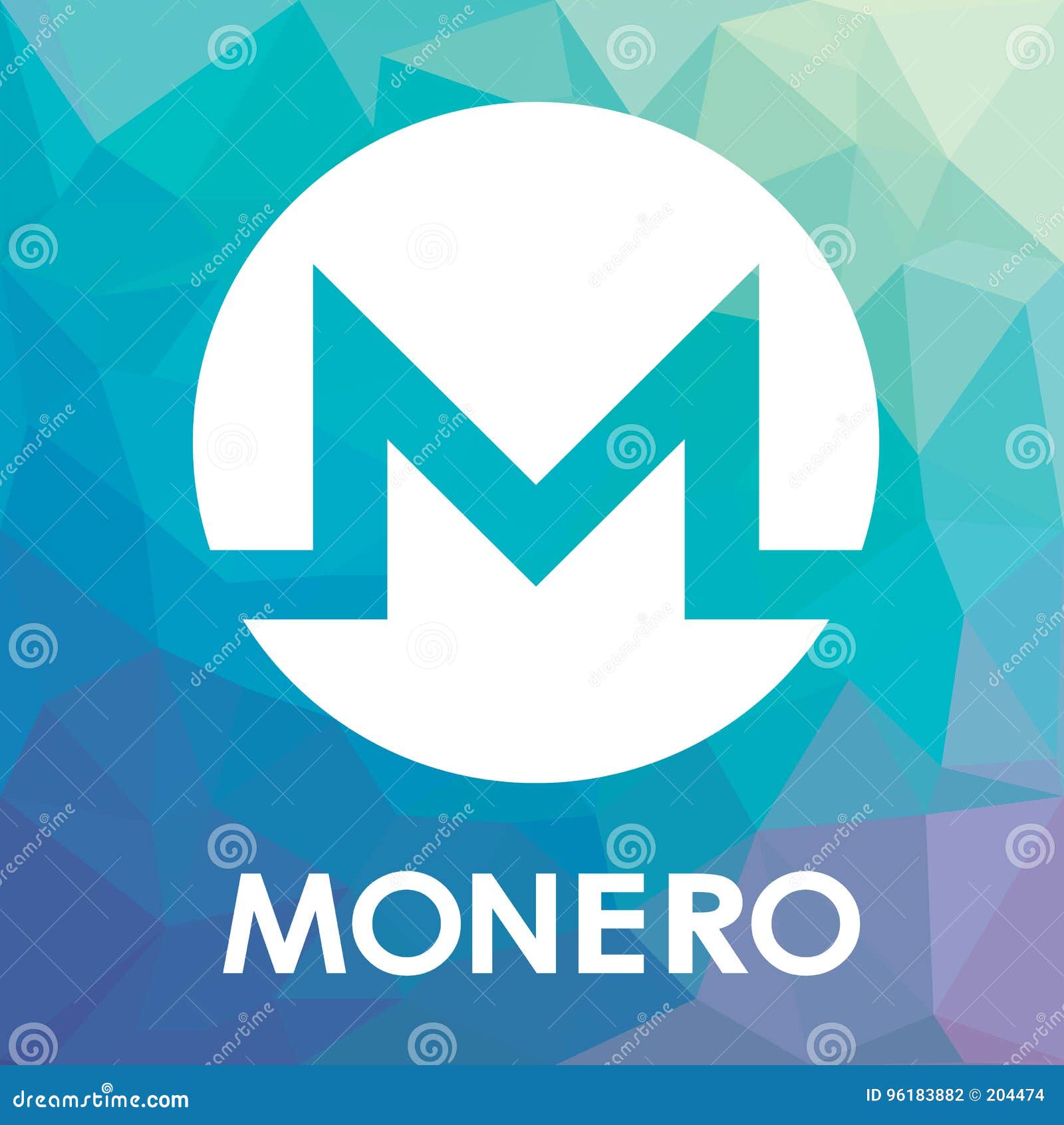 Monero XMR Blockchain Cripto Currency Vector Logo Editorial Photography ...