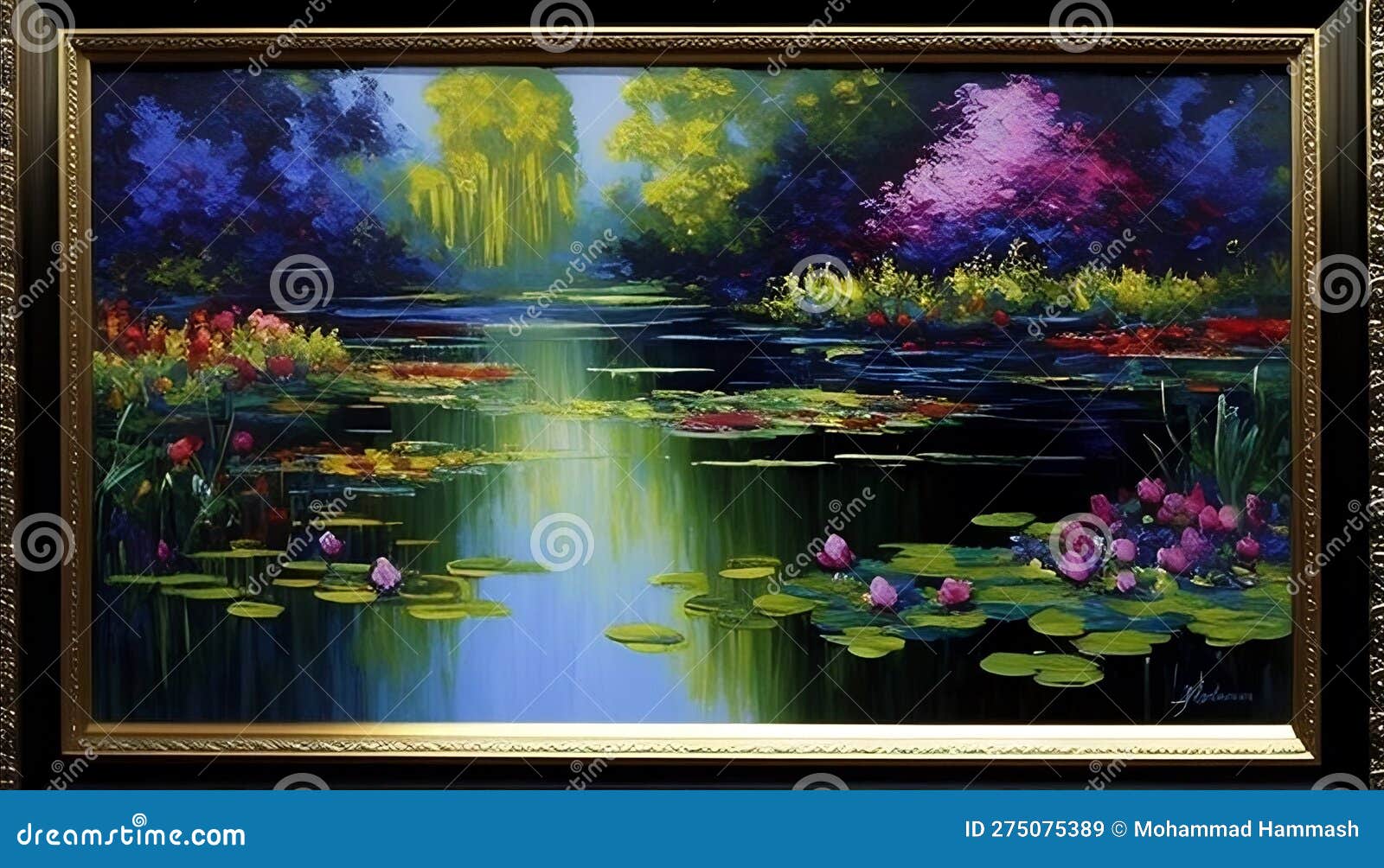 Monet's Earthly Symphony - A Vibrant And Lively Impressionistic Visual ...