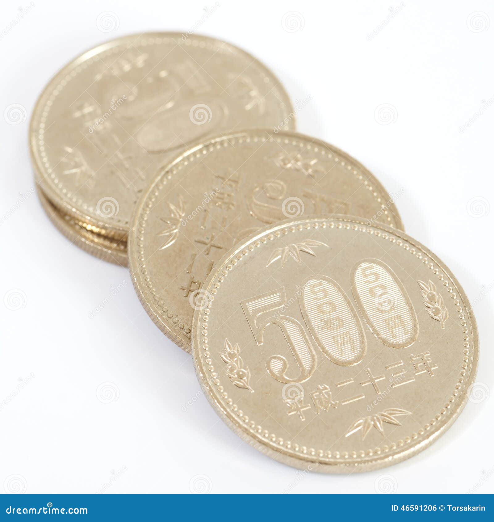 Moneta di Yen giapponesi fotografia stock. Immagine di straniero - 46591206