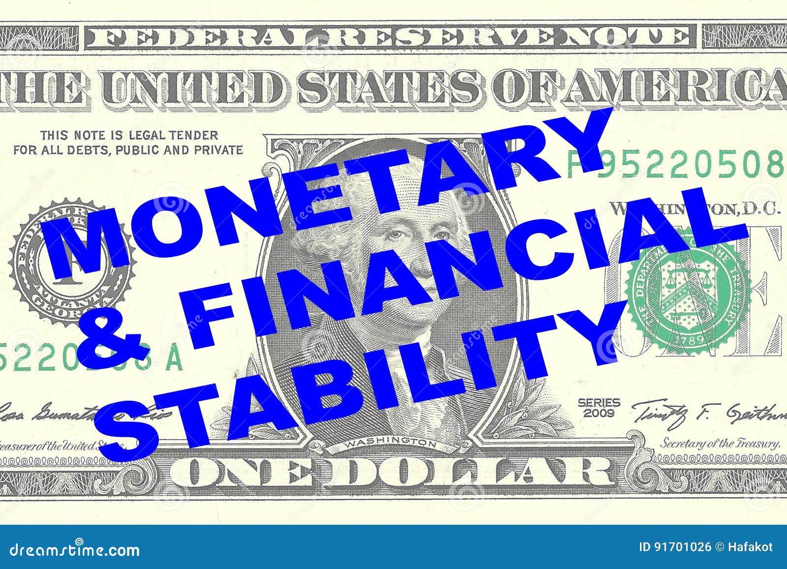 Monetary and Financial Stability Concept Stock Illustration ...