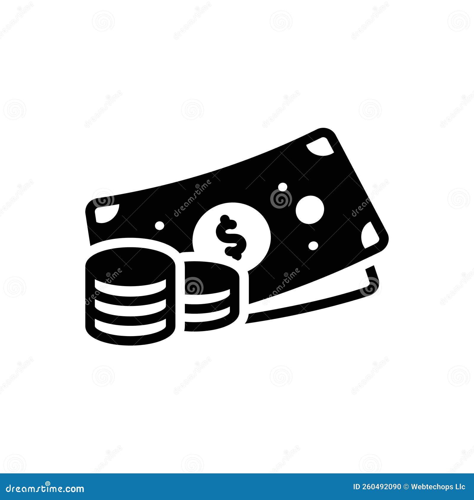 Black Solid Icon for Monetary, Pecuniary and Fiscal Stock Vector ...