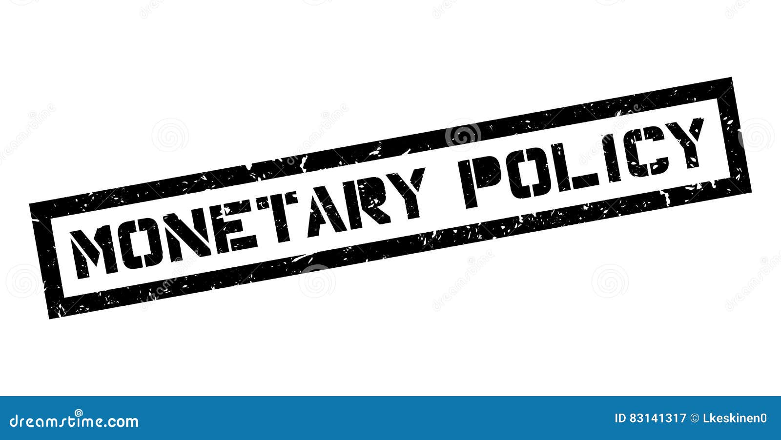 Monetary Policy Rubber Stamp Stock Illustration - Illustration of ...