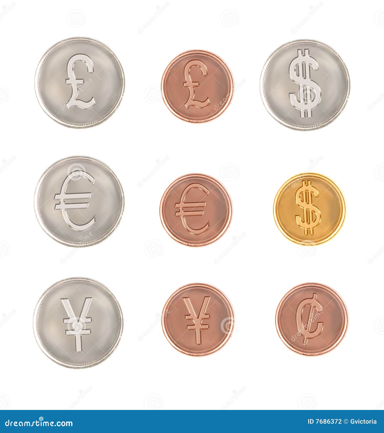 Monete Differenti Di Simbolo Di Valuta Illustrazione di Stock ...