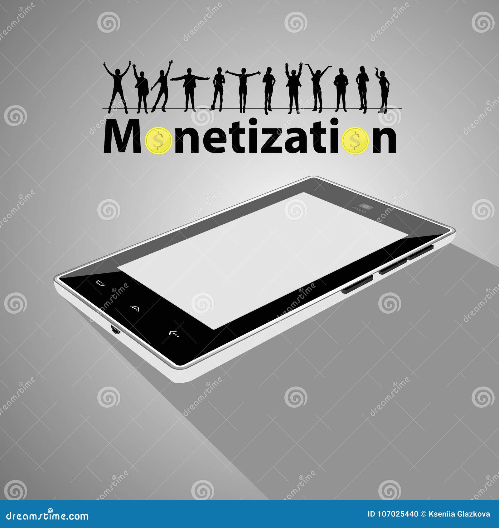 Monetization Concept. Much Money Stock Vector - Illustration of ...