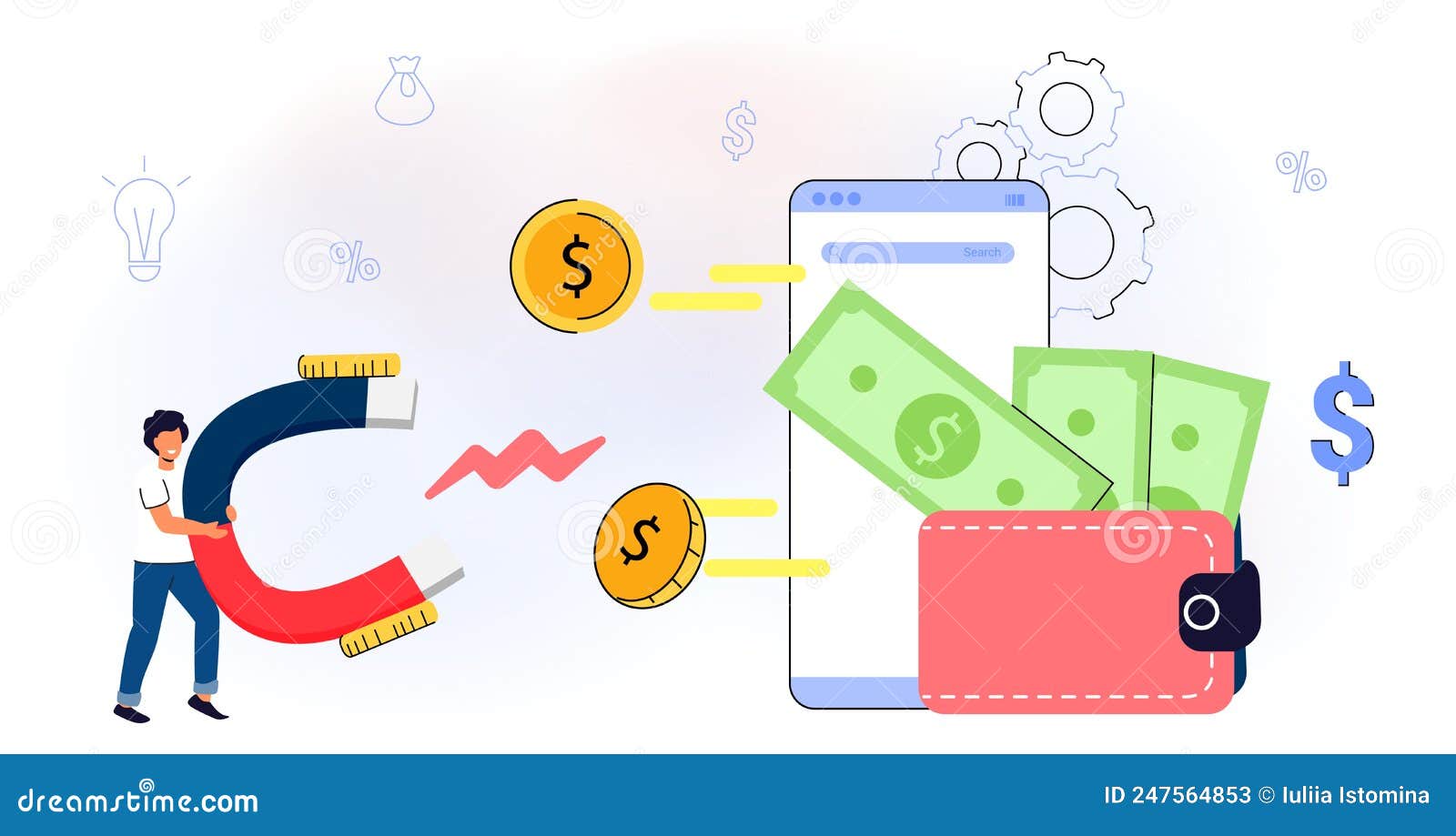 Monetization Concept Online E-commerce Marketer Analyzing Blog Content ...