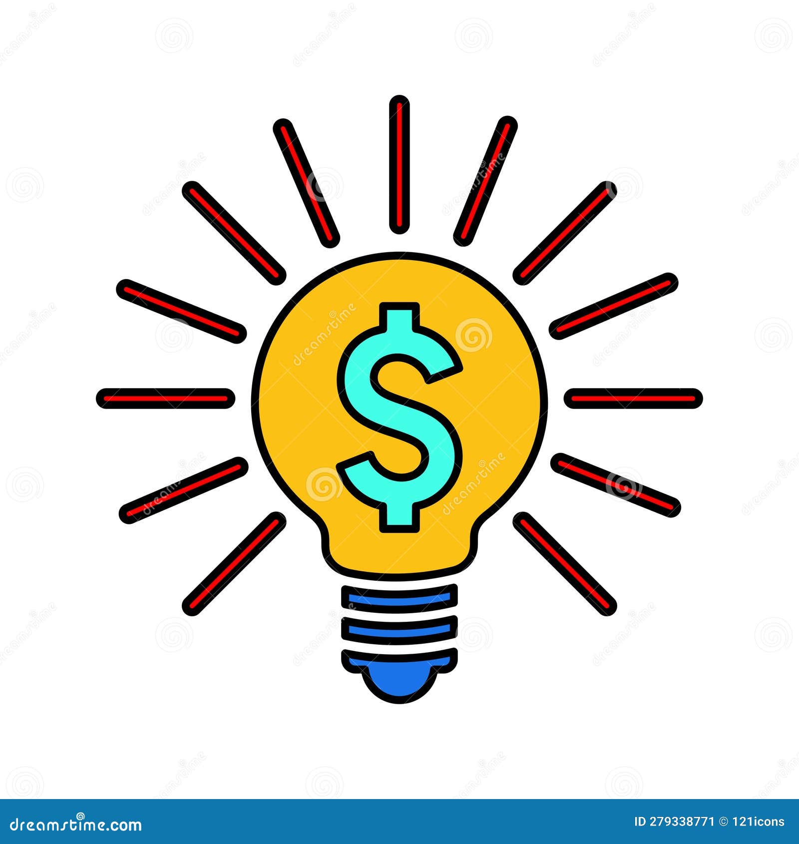 Monetization Icon stock illustration. Illustration of money - 279338771
