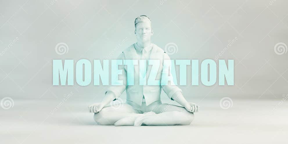 Monetization Easy Solution stock illustration. Illustration of ...