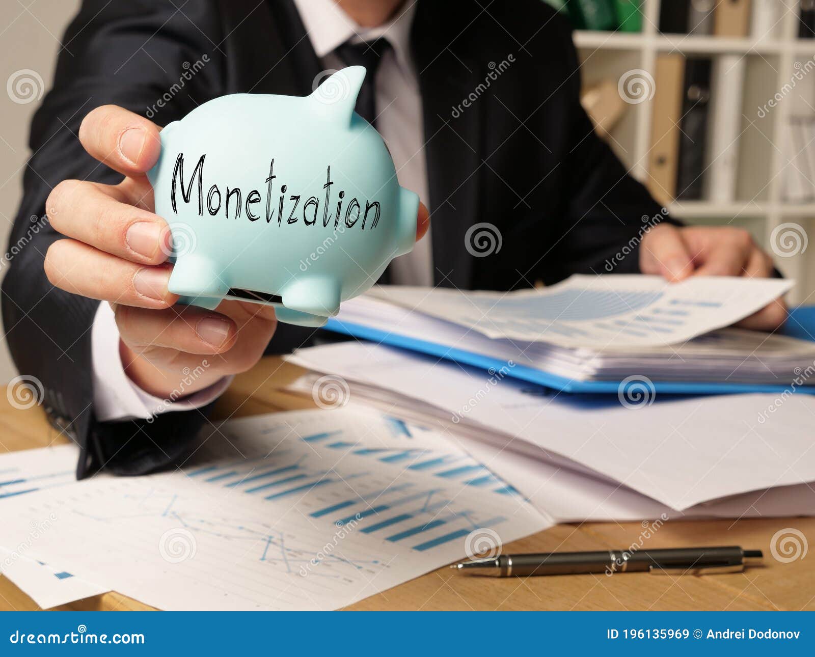 Monetization is Shown on the Conceptual Business Photo Stock Image ...