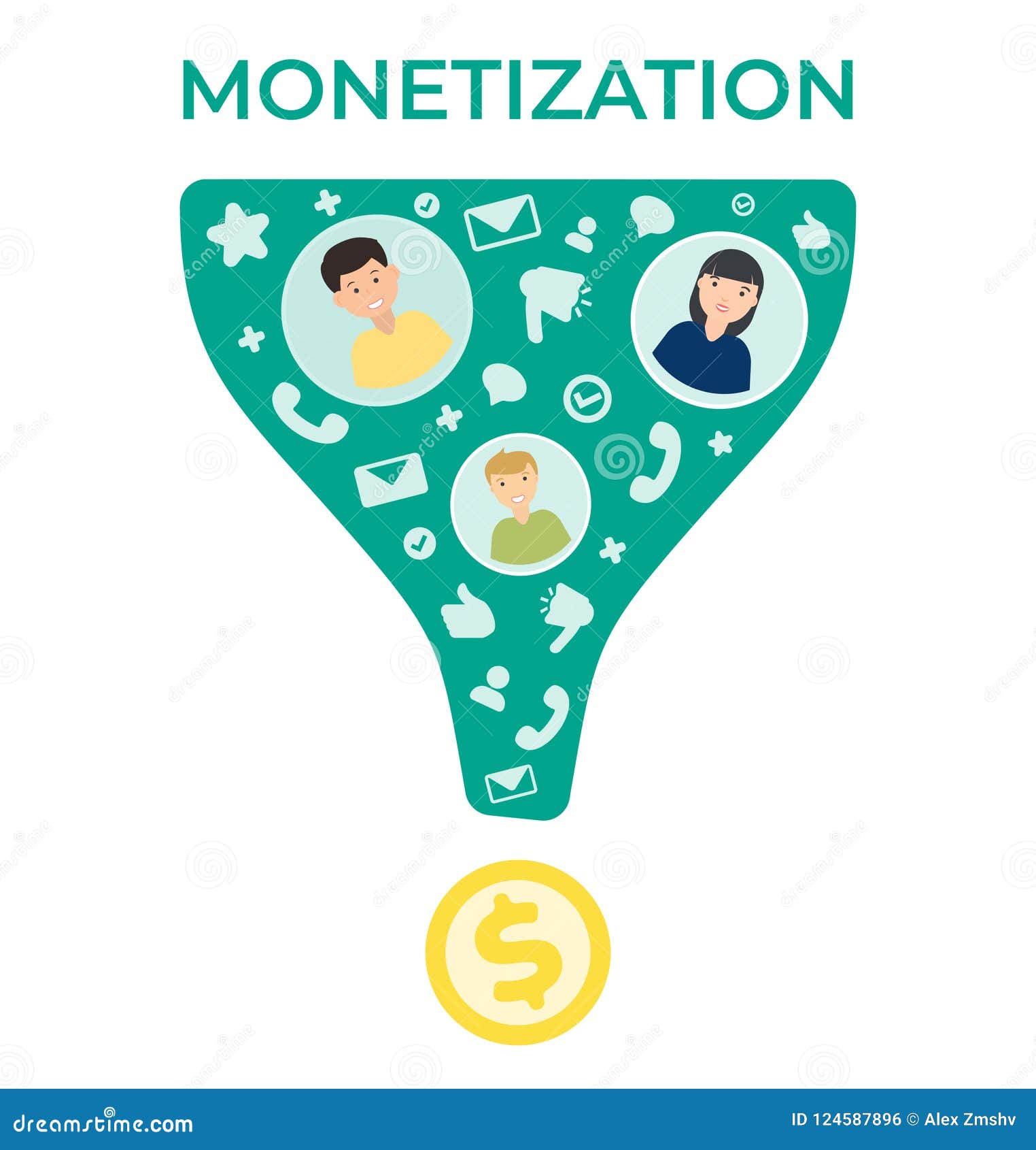 Web Monetization Vector Website Landing Page Design Template ...