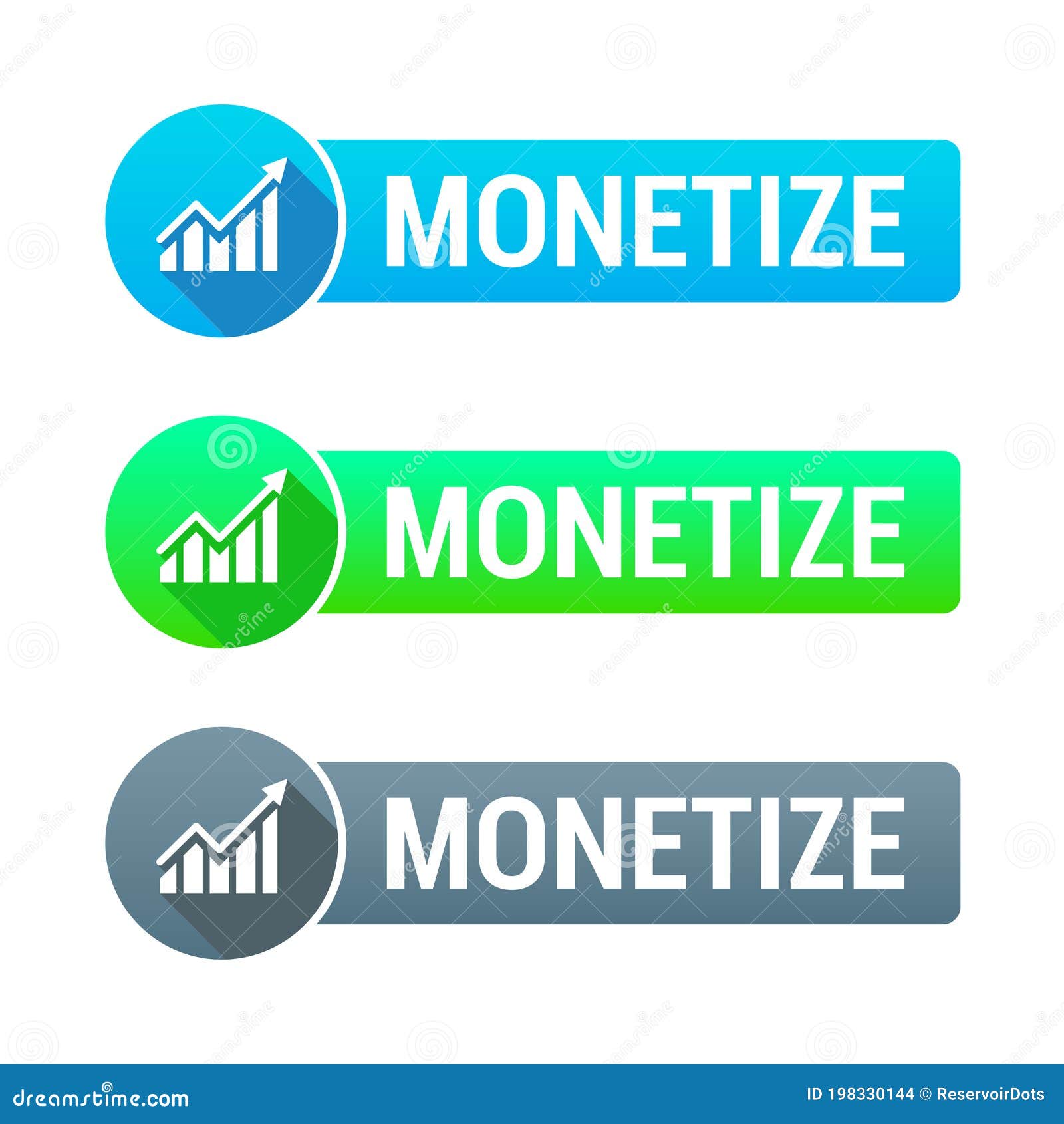 Monetize Banner Vector stock vector. Illustration of finance - 198330144