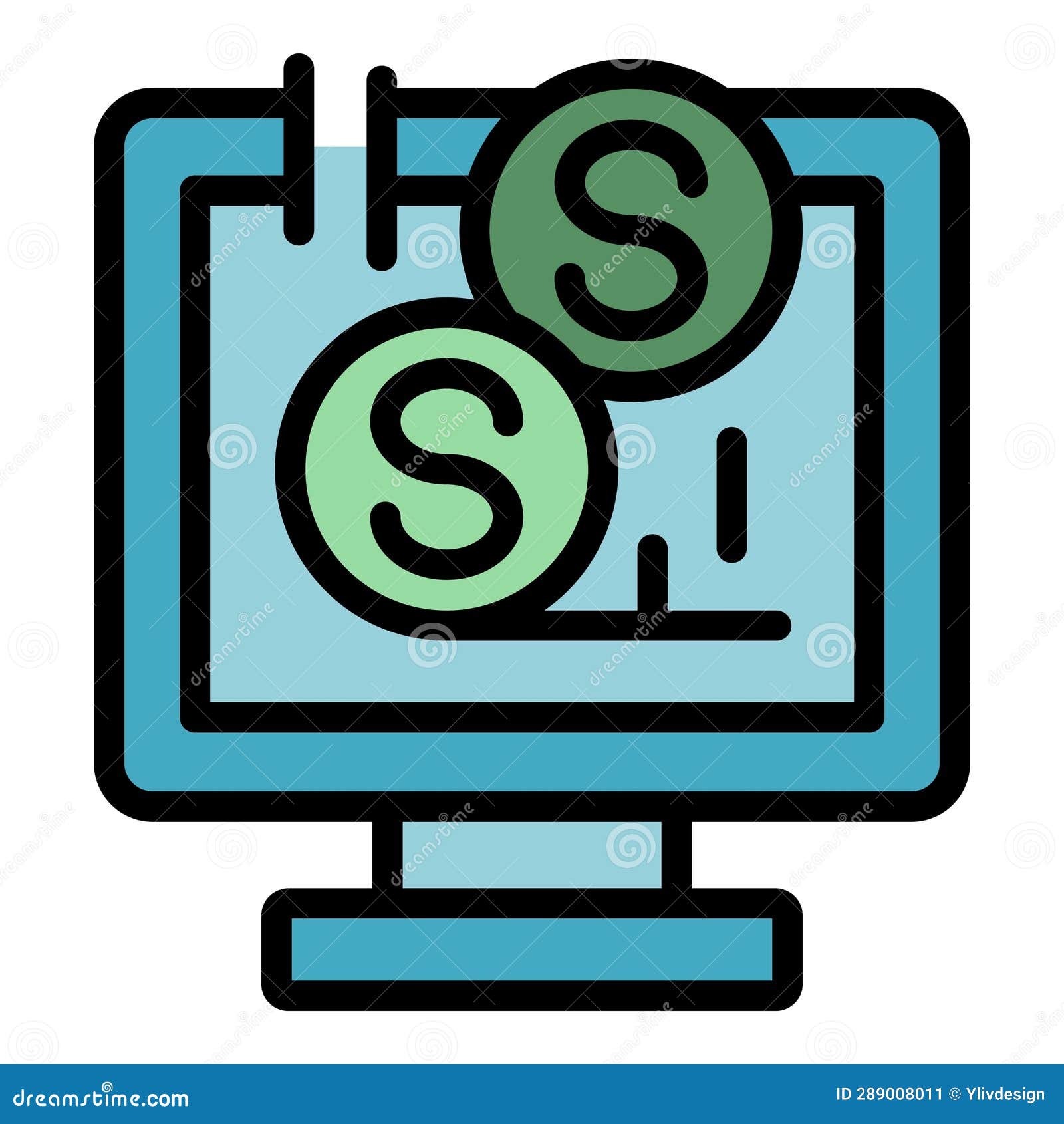 Monetize icon vector flat stock illustration. Illustration of database ...