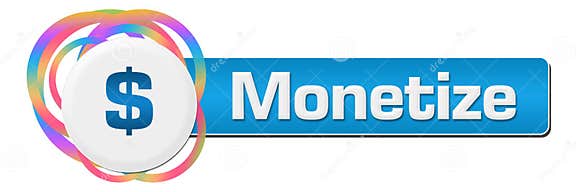 Monetize Random Colorful Rings Horizontal Stock Illustration ...