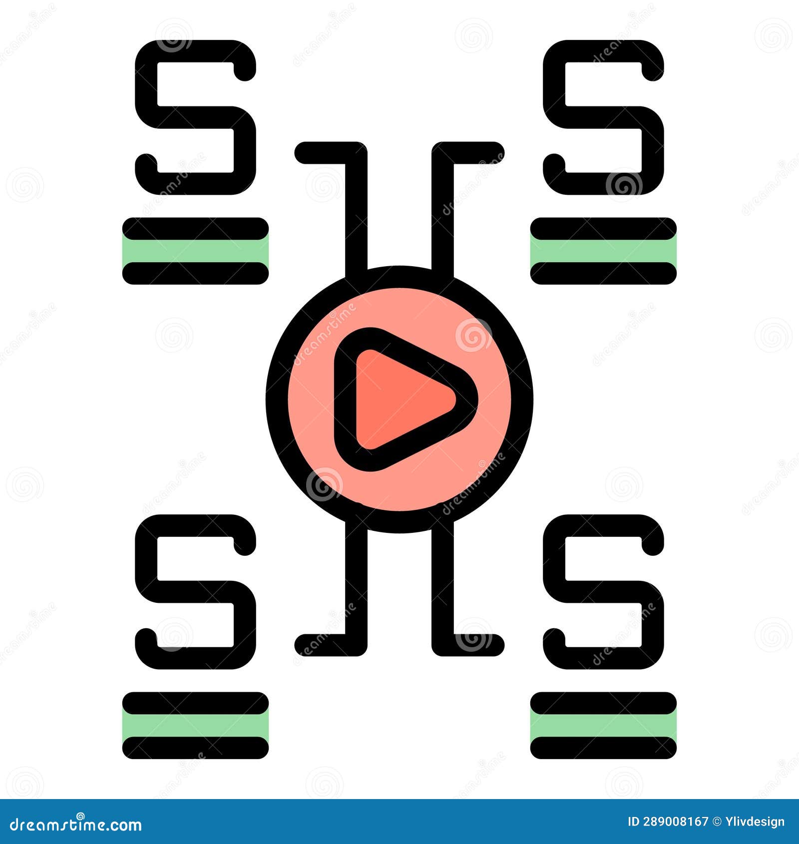 Monetize Scheme Icon Vector Flat Stock Illustration - Illustration of ...