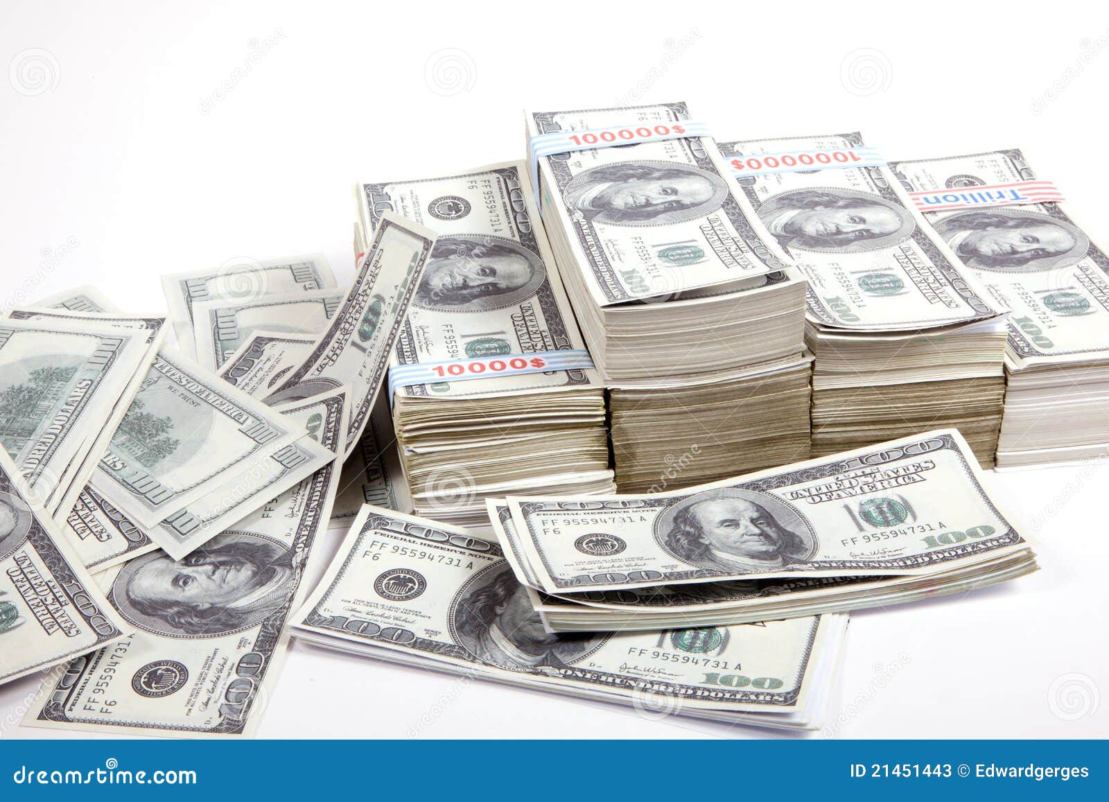 Money, 100 Dollars stock image. Image of economy, bill - 21451443