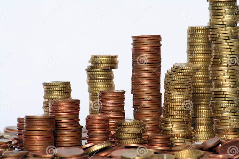 Money stock image. Image of economy, stack, fiance, copper - 307107