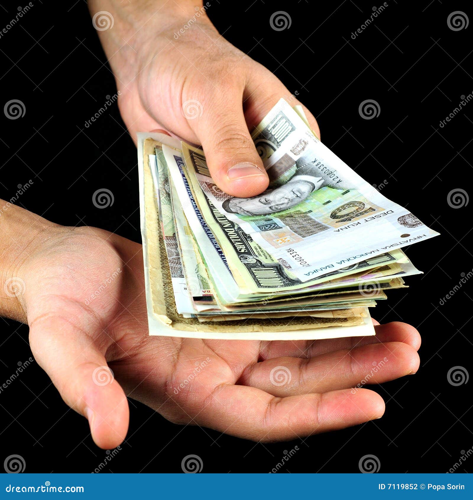 Money stock photo. Image of fingers, rich, money, dollar - 7119852