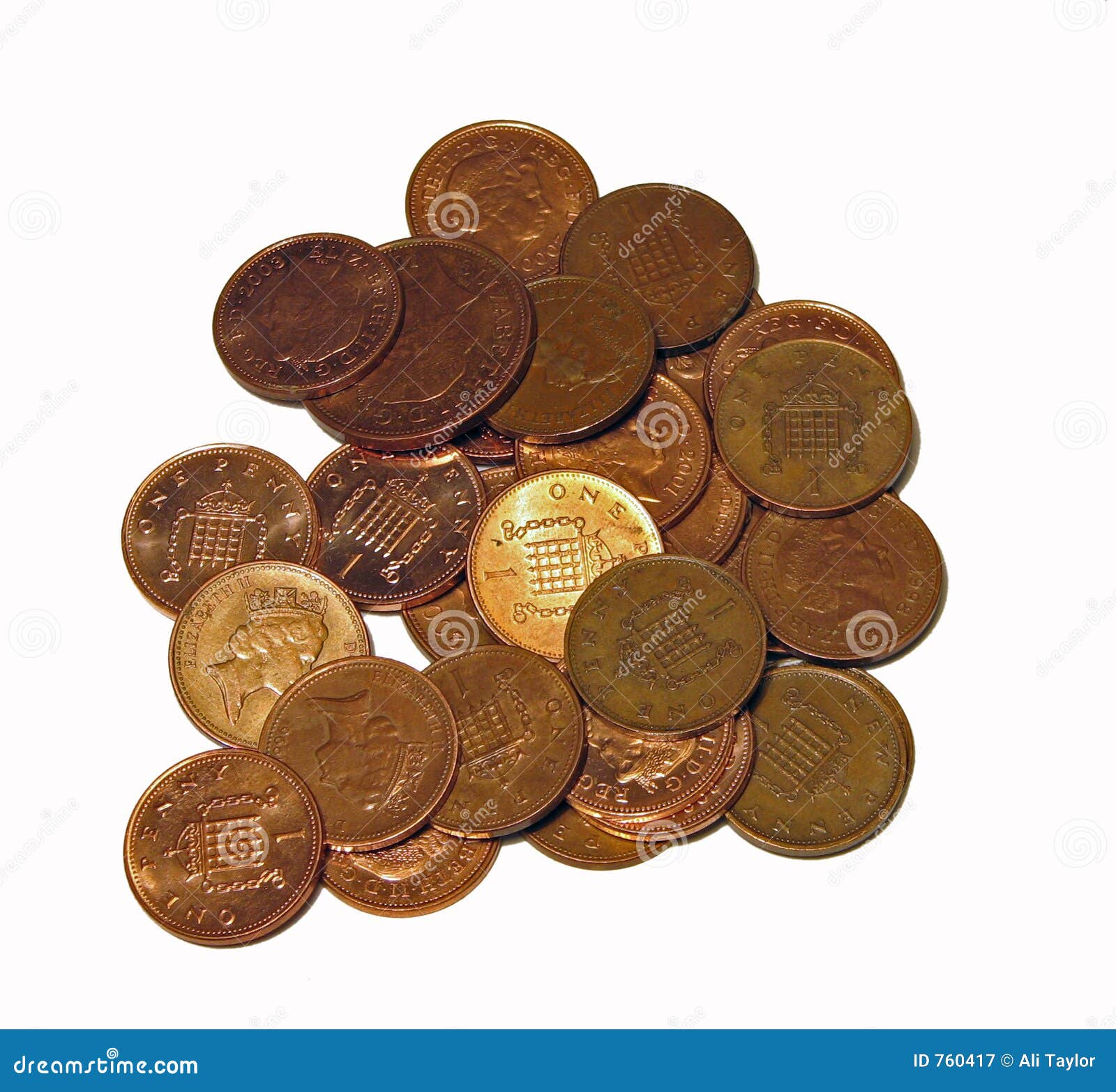 Money stock image. Image of white, pennies, money, copper - 760417