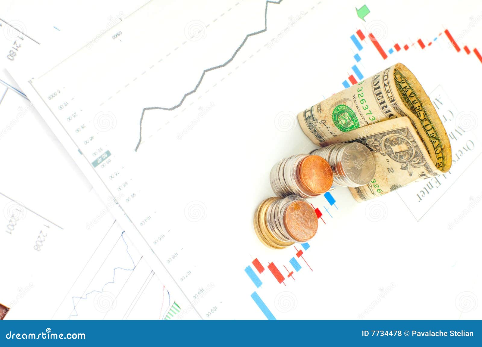 Money stock photo. Image of economy, columns, coins, financial - 7734478