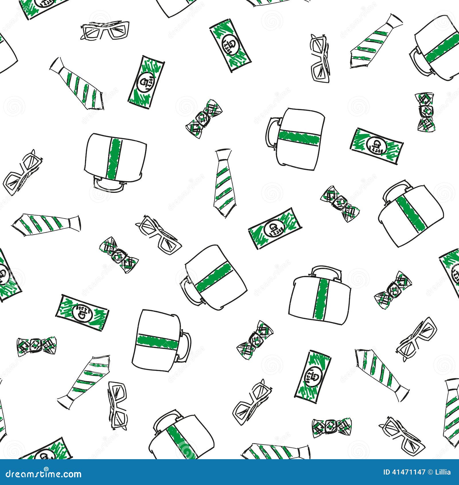 Money Abstract Seamless Background Stock Vector - Illustration of ...