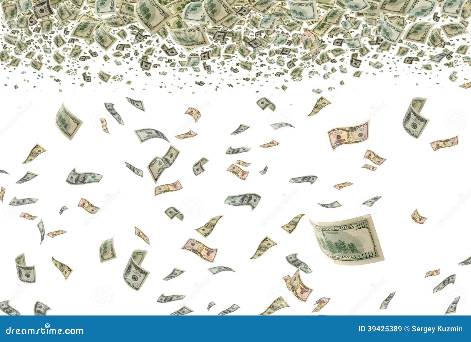 Money in the air. stock image. Image of bills, dollars - 39425389