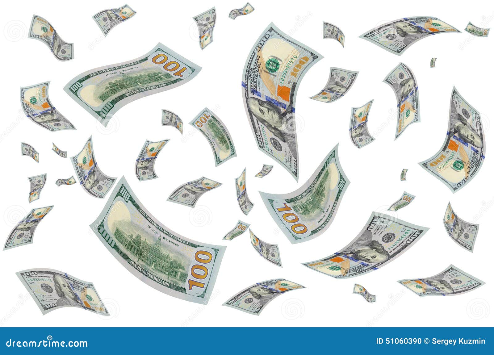 Money in the air. stock photo. Image of income, losses - 51060390