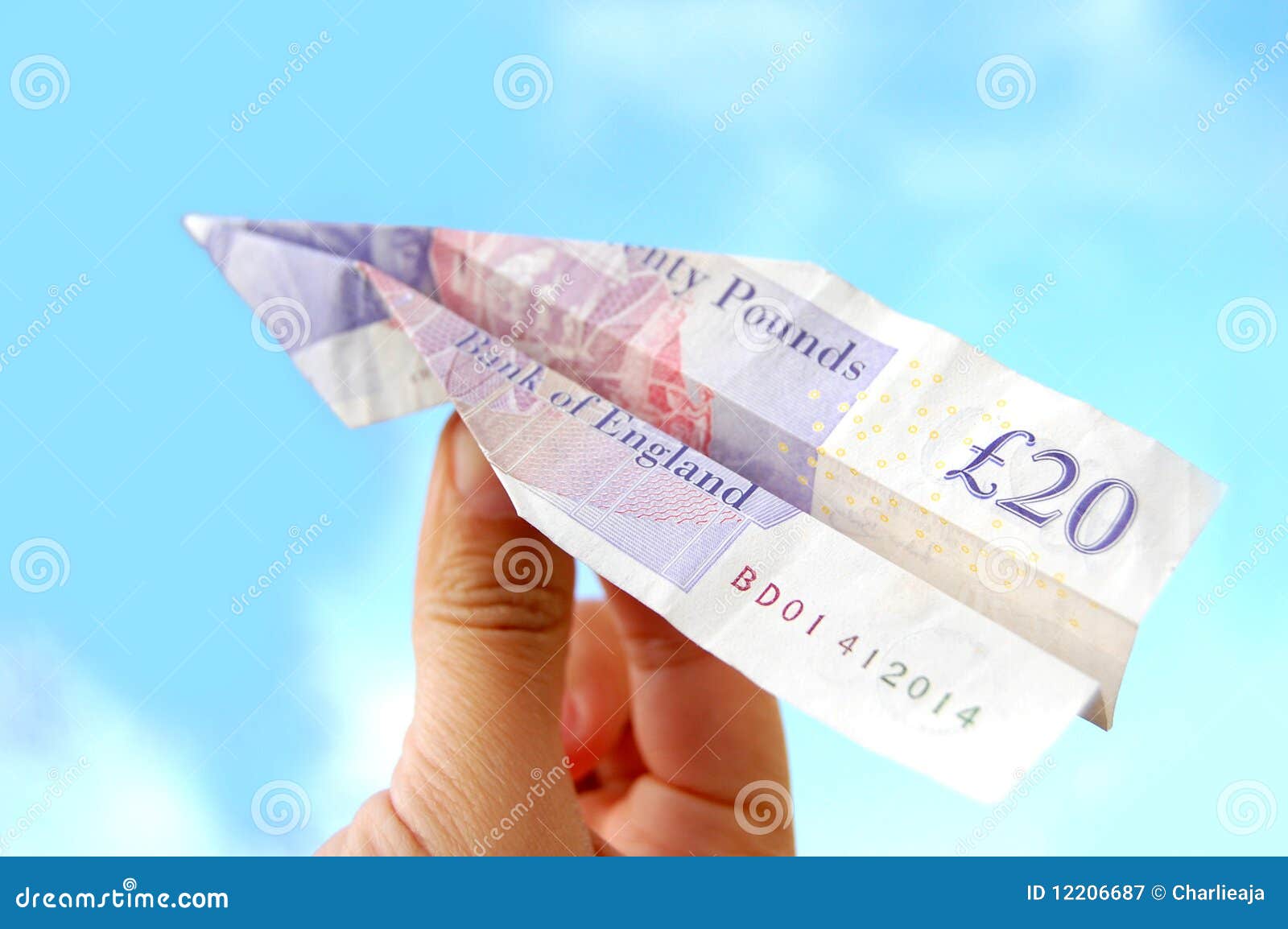 Money airplane editorial photography. Image of currency - 12206687