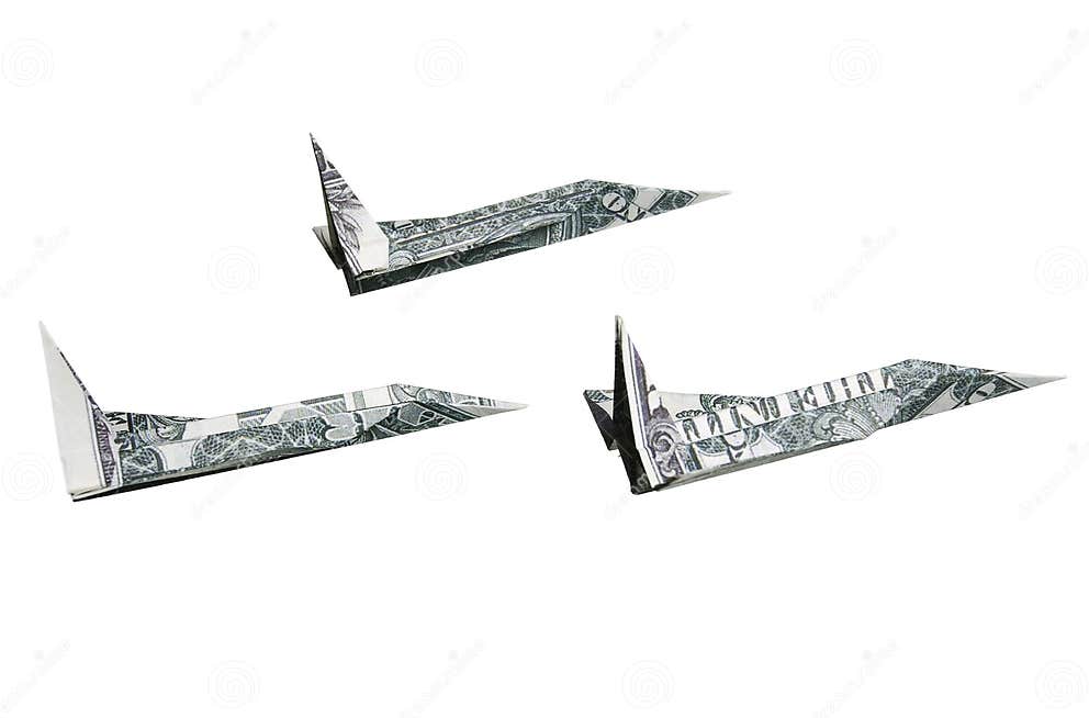 Money airplanes stock photo. Image of money, dollar, isolated - 15979974