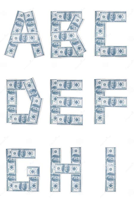 Money alphabet stock photo. Image of dollar, wealth, text - 16334514