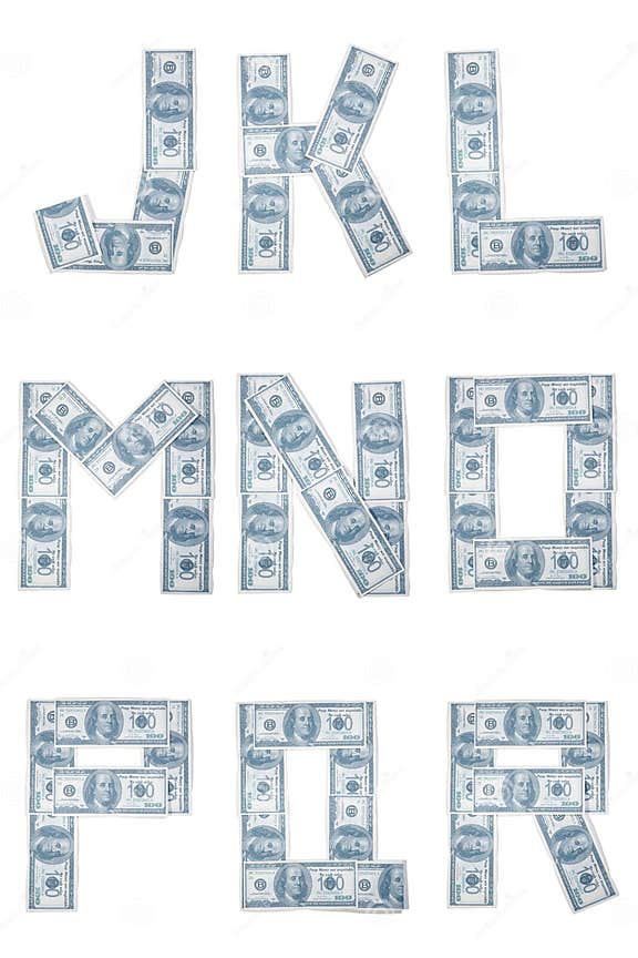 Money alphabet stock image. Image of alphabet, isolated - 16334553