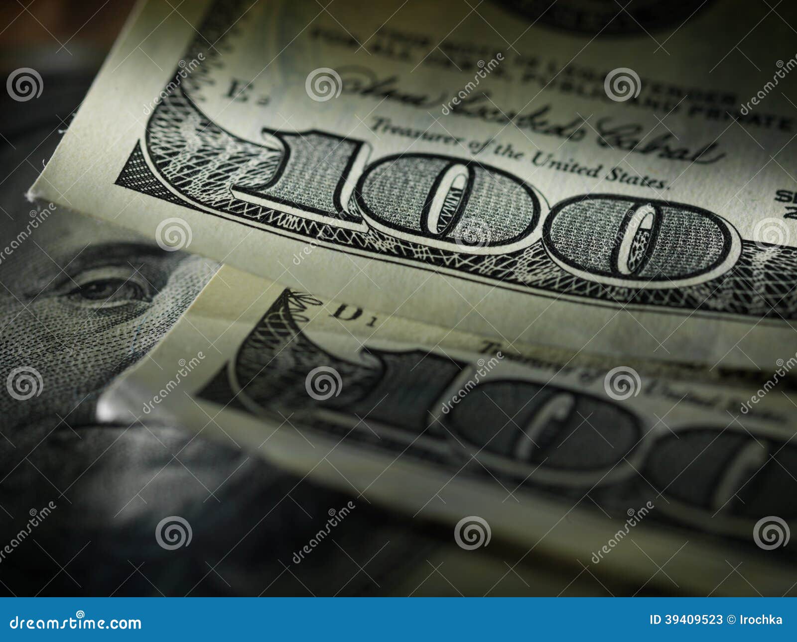 Money American Hundred Dollar Bills Stock Image - Image of american ...