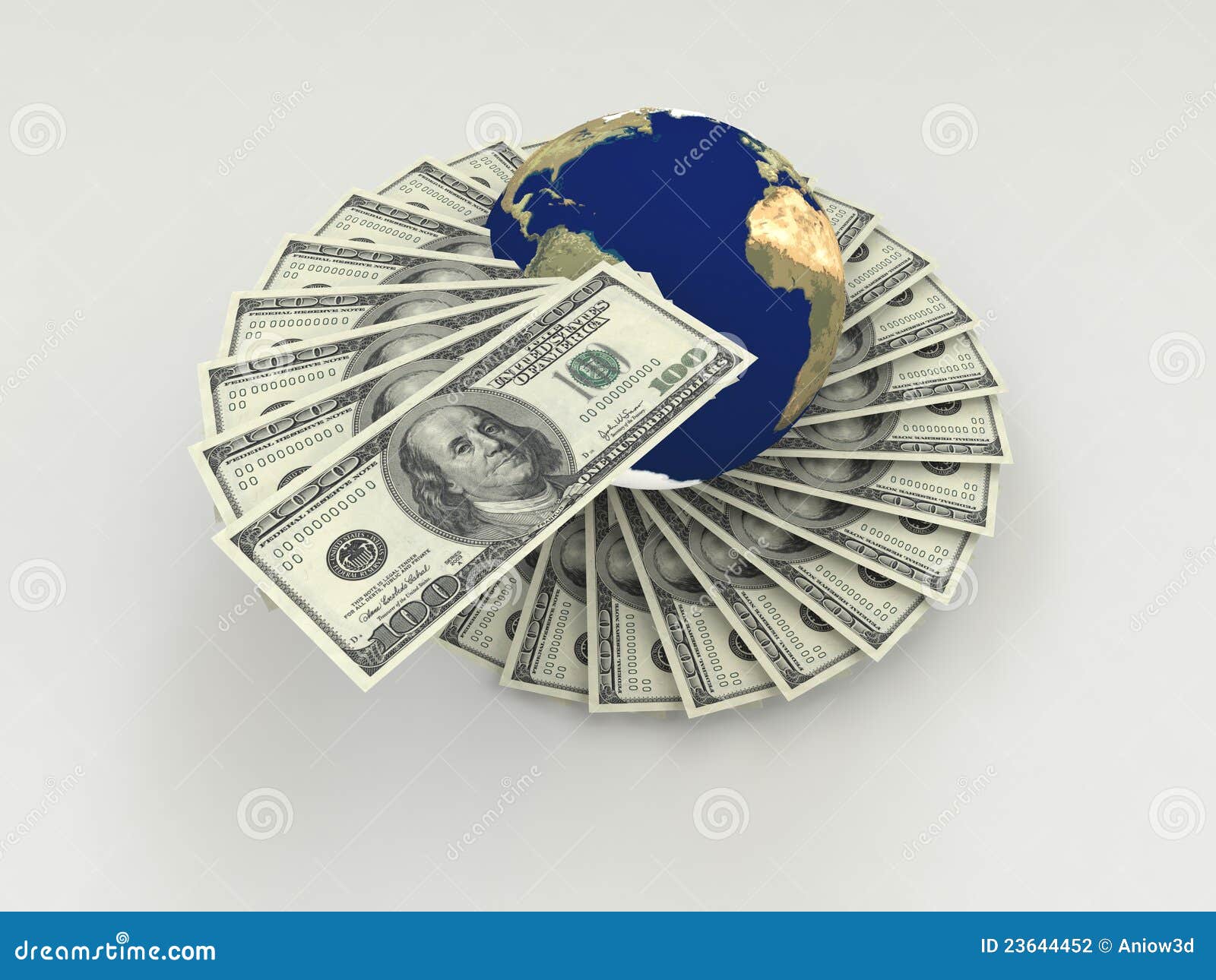 Money around the world stock illustration. Illustration of crisis ...