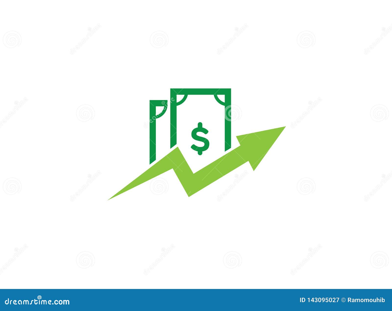 Money Arrow Chart Finance for Logo Design Stock Illustration ...